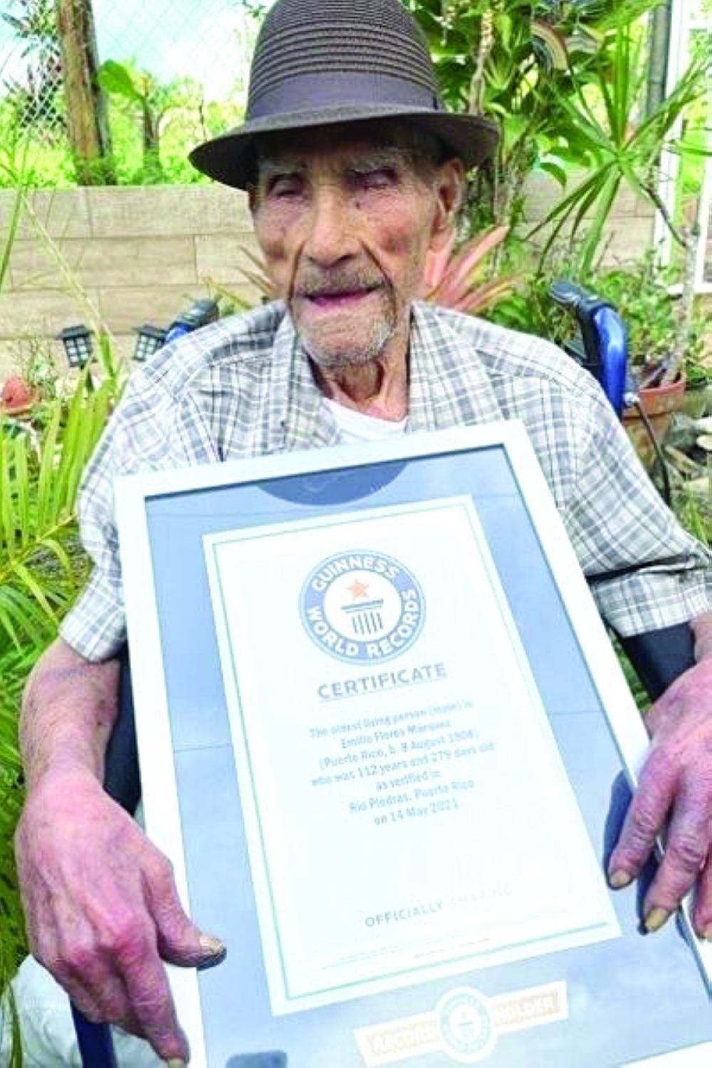 112-year-old Puerto Rican world's oldest living man - Oman Observer