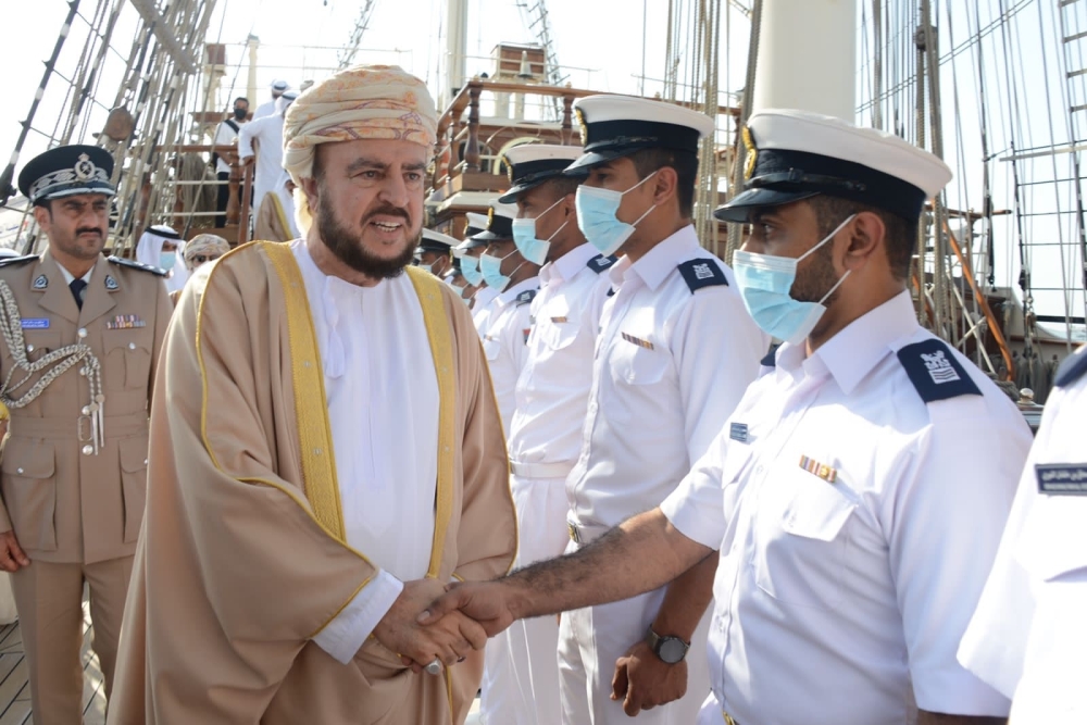 HH Sayyid Asaad welcomes Shabab Oman II in Expo 2020 Dubai - Oman Observer