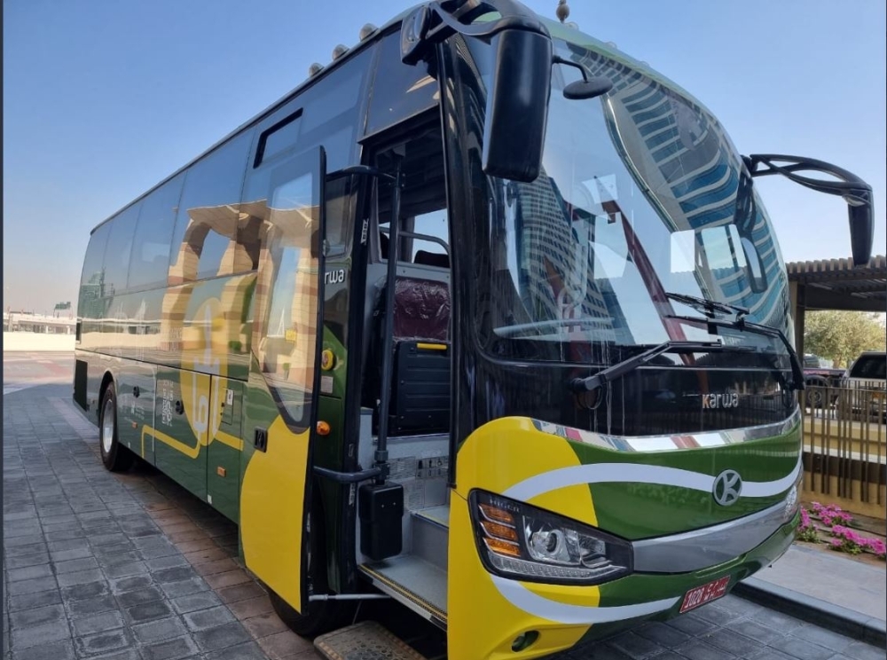 'Made in Sultanate of Oman' bus at Expo 2020 - Oman Observer