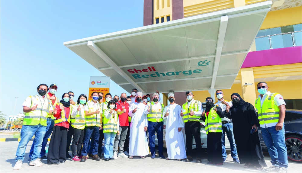 Shell Oman launches first mobility hub with EV charging - Oman Observer