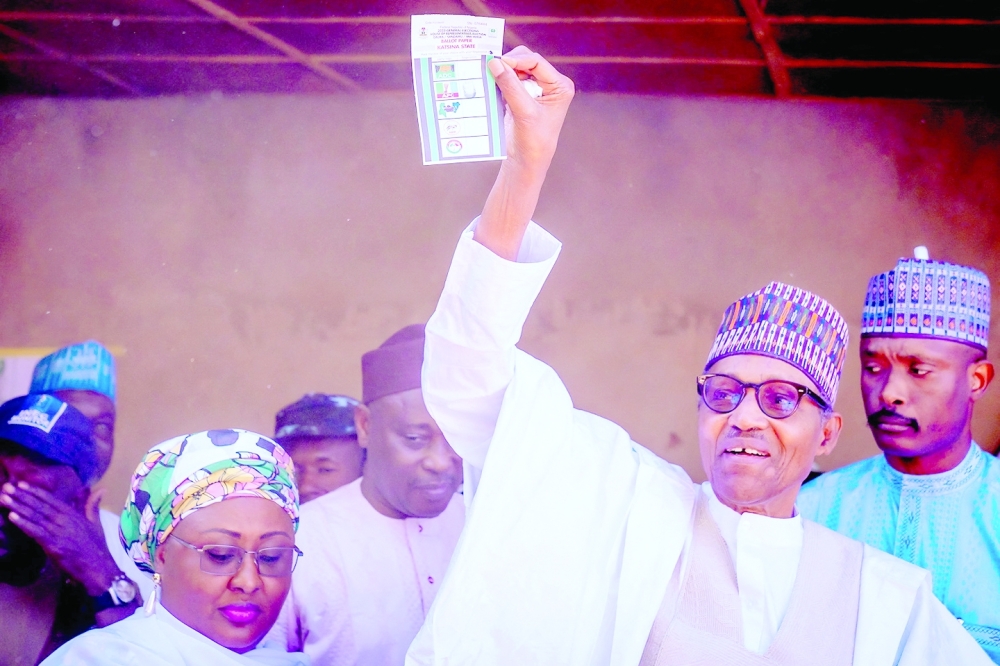 Nigerians vote for new president - Oman Observer