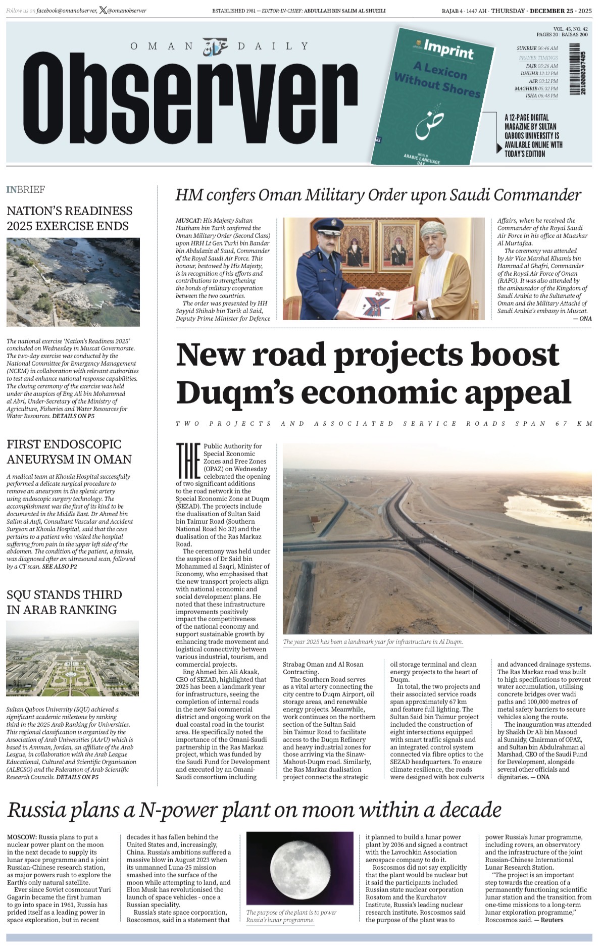 Most Read - Oman Observer