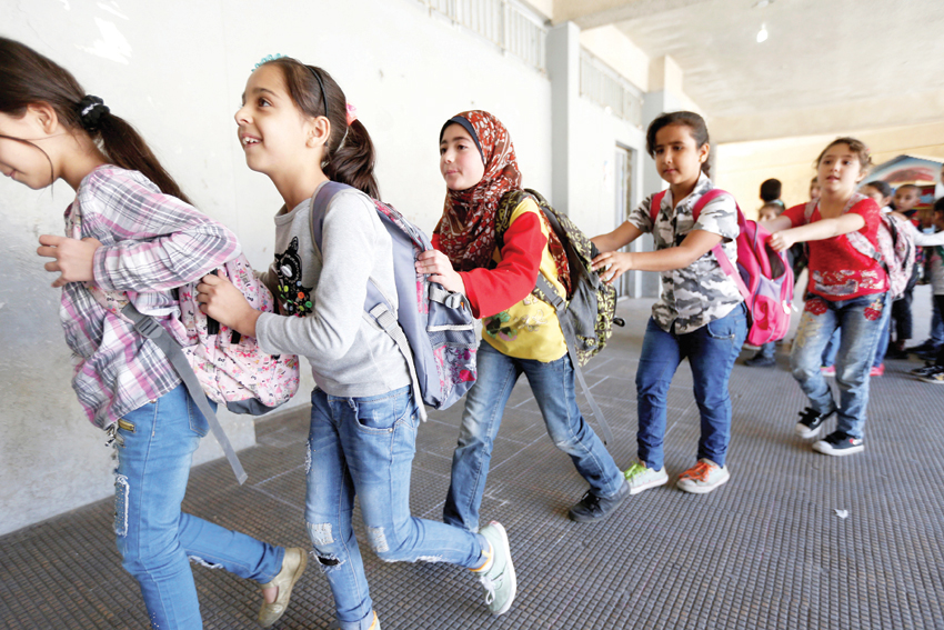 Refugee kids taught to release stress - Oman Observer