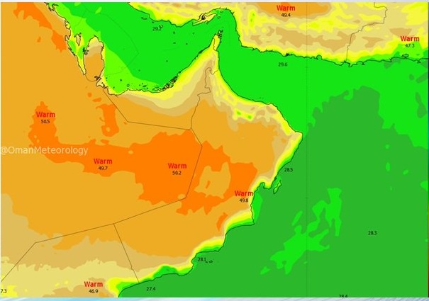 High temperatures expected in desert areas - Oman Observer