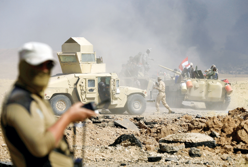 Iraq fighters take ‘victory selfies’ at historic Tal Afar citadel ...