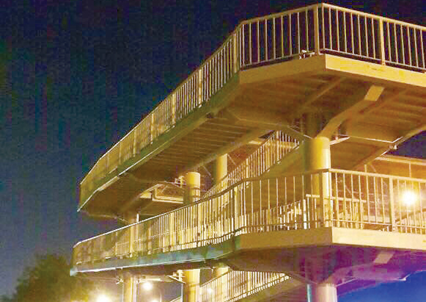 Pedestrian bridge opens in Suhar’s Tarif area - Oman Observer