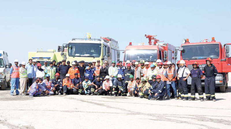 Sohar Port stages fire safety drill - Oman Observer