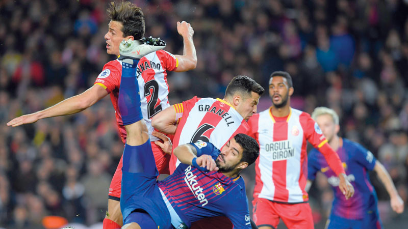 Suarez hat-trick extends Barca lead - Oman Observer