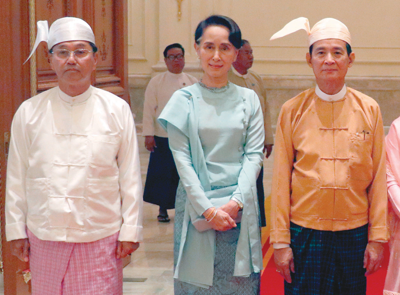 Myanmar president sworn in, pledges to amend constitution - Oman Observer