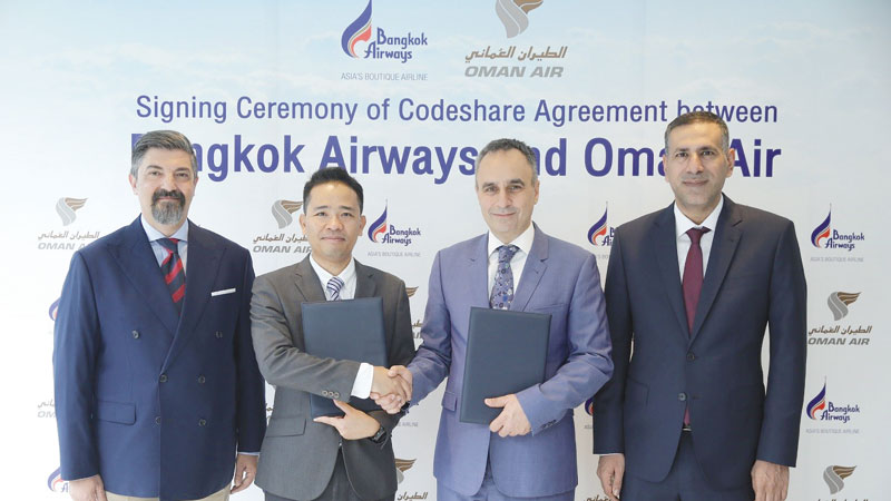 Oman Air announces codeshare with Bangkok Airways - Oman Observer
