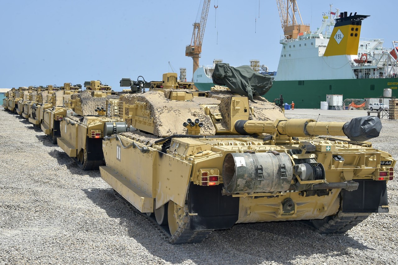 British tanks, military equipment arrive in Sultanate - Oman Observer