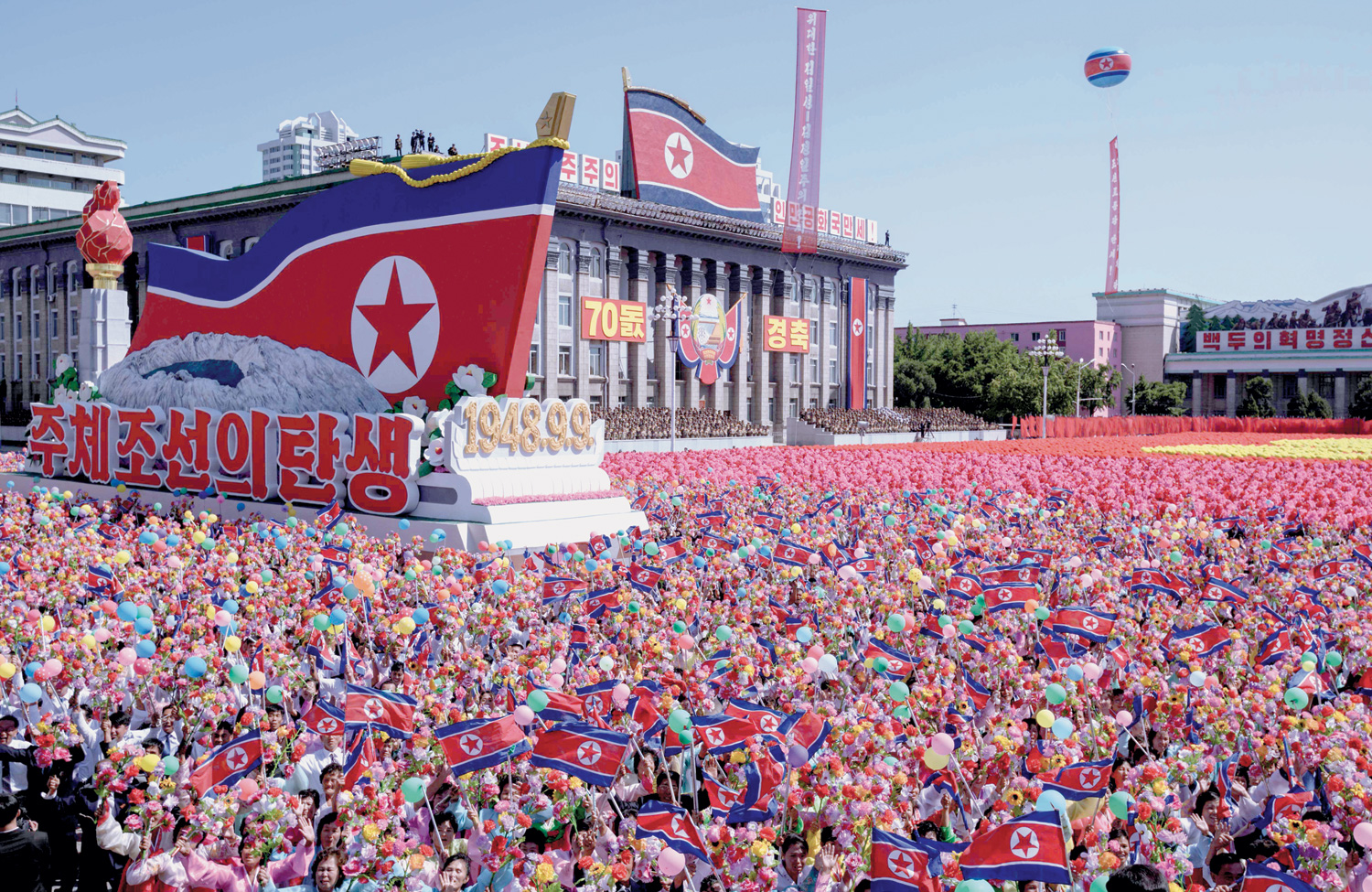 North Korea military parade features floats and flowers - Oman Observer