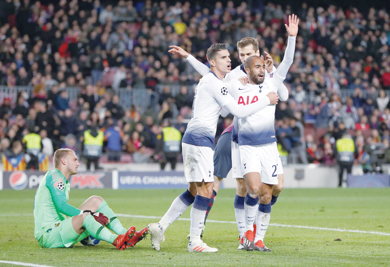 Tottenham survive Barca struggle - Oman Observer