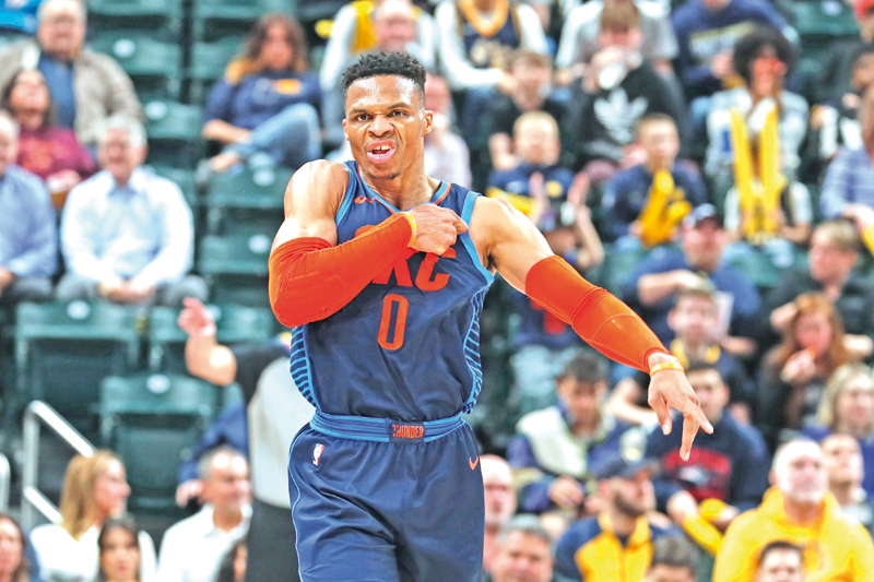 Pacers overcome Westbrook’s triple double to edge Thunder - Oman Observer