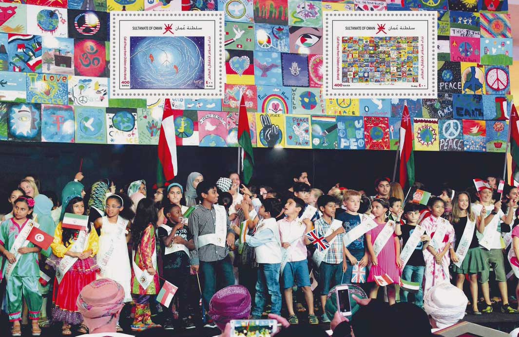 Children seek world peace through stamps - Oman Observer