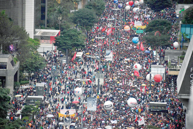Brazil students, teachers hold huge budget cut protests - Oman Observer
