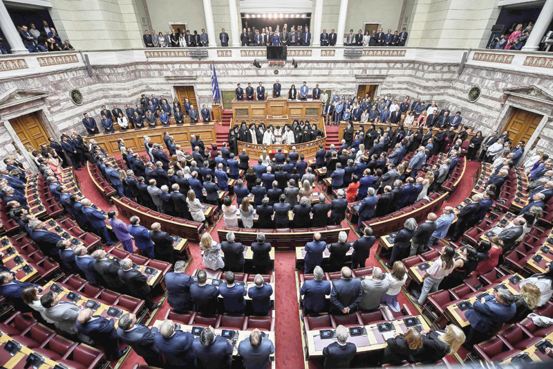 New conservative Greek parliament sworn in - Oman Observer