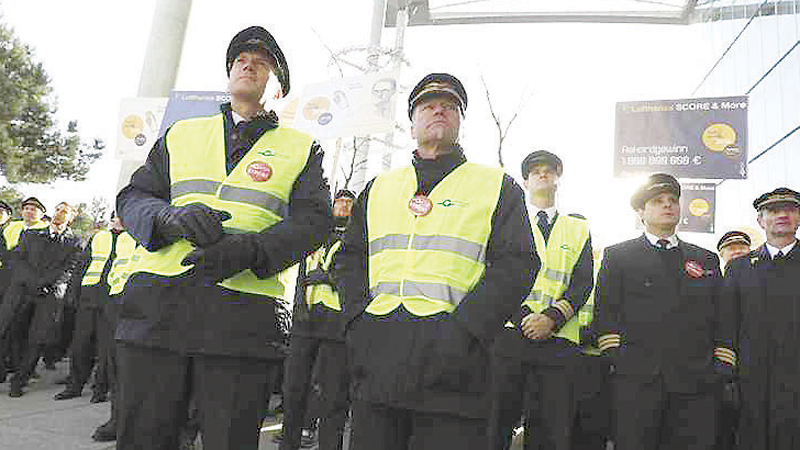 Lufthansa cabin crew union stages strike at smaller airlines - Oman ...