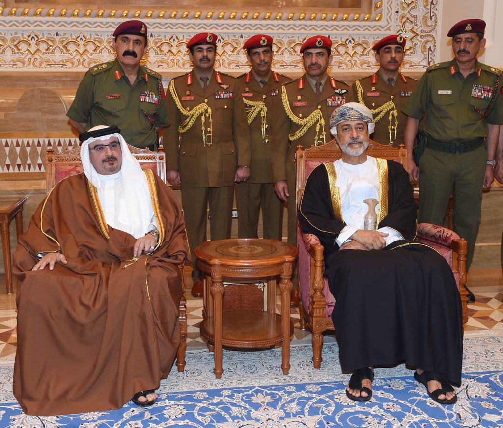 HM The Sultan Receives Crown Prince of Bahrain - Oman Observer