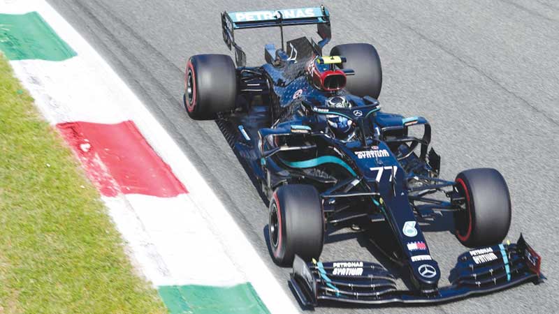 Bottas completes ‘double top’ in Tuscan practice - Oman Observer