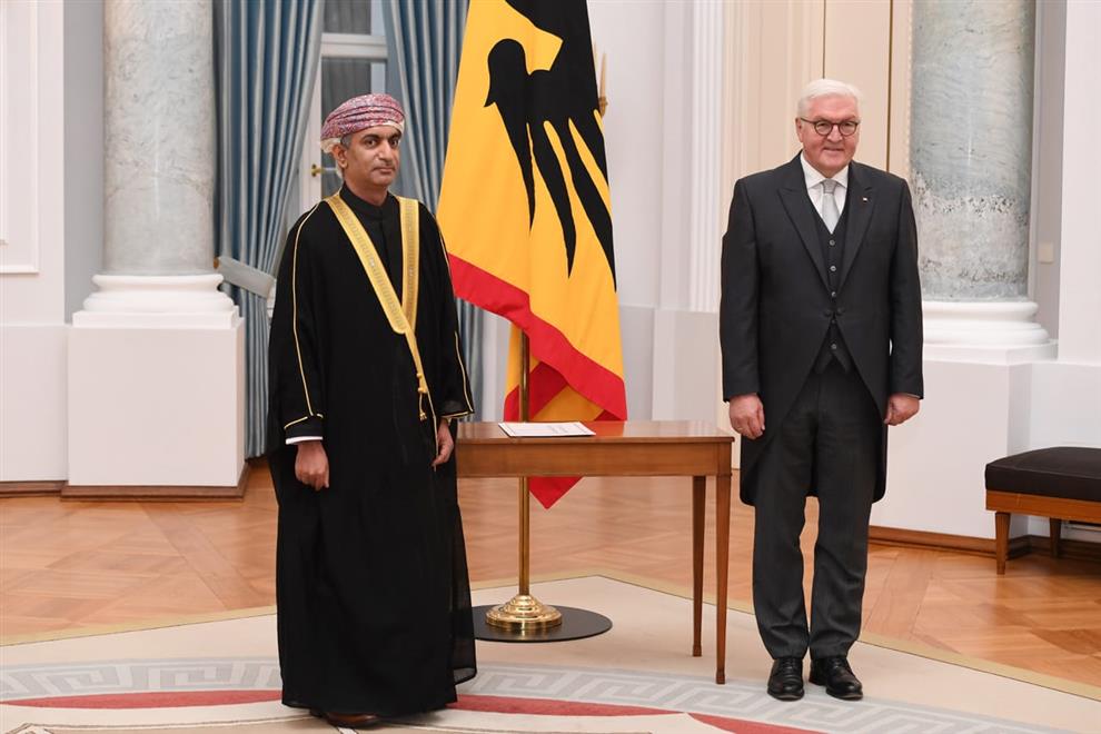 President of Germany receives the Sultanate’s ambassador’s credentials ...